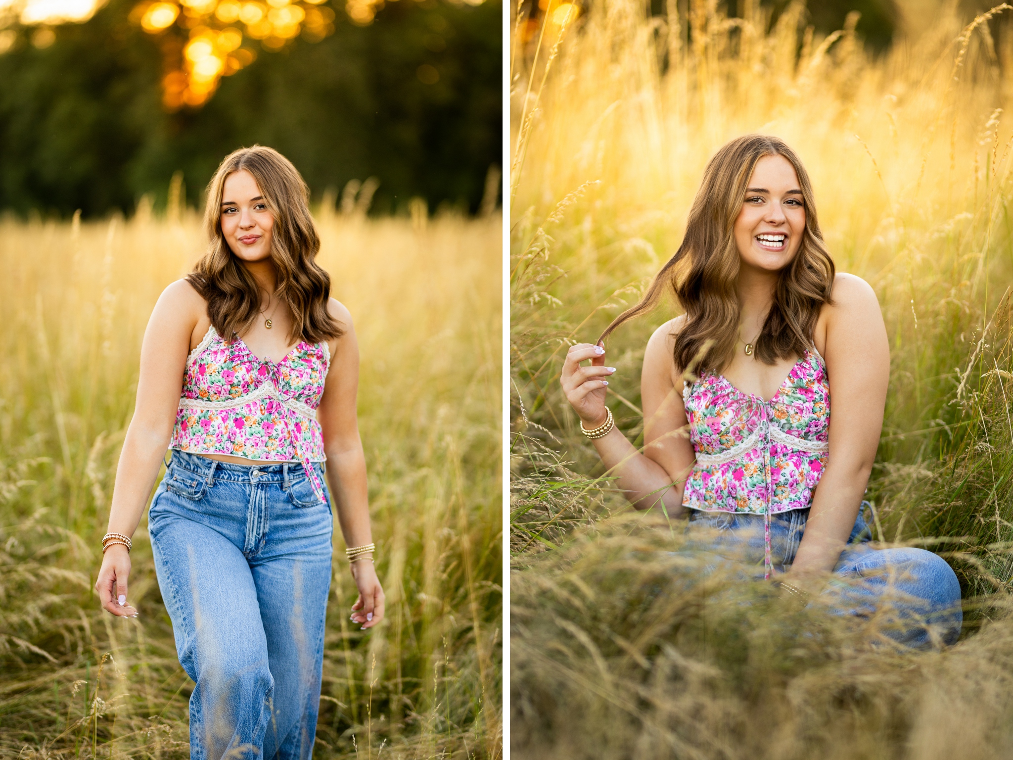 Urban and Grassy Field Looks for Clara's Senior Portraits in Vancouver ...