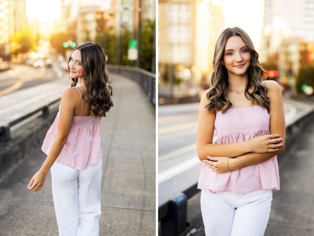 City Senior Portraits In Downtown Portland and Grassy Fields with Jadyn ...